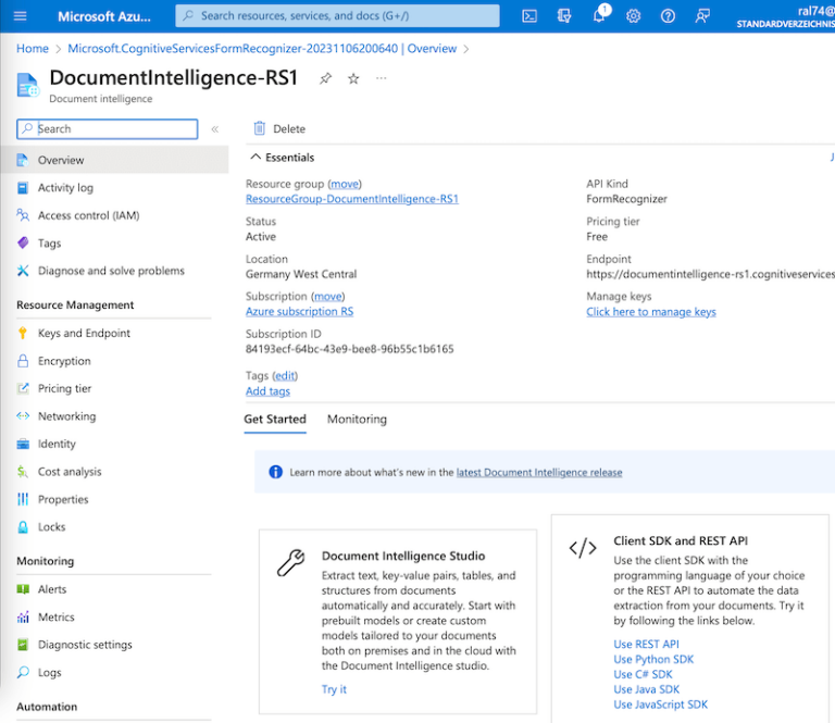 Azure AI Document Intelligence zur KI-basierten Texterkennung nutzen ...