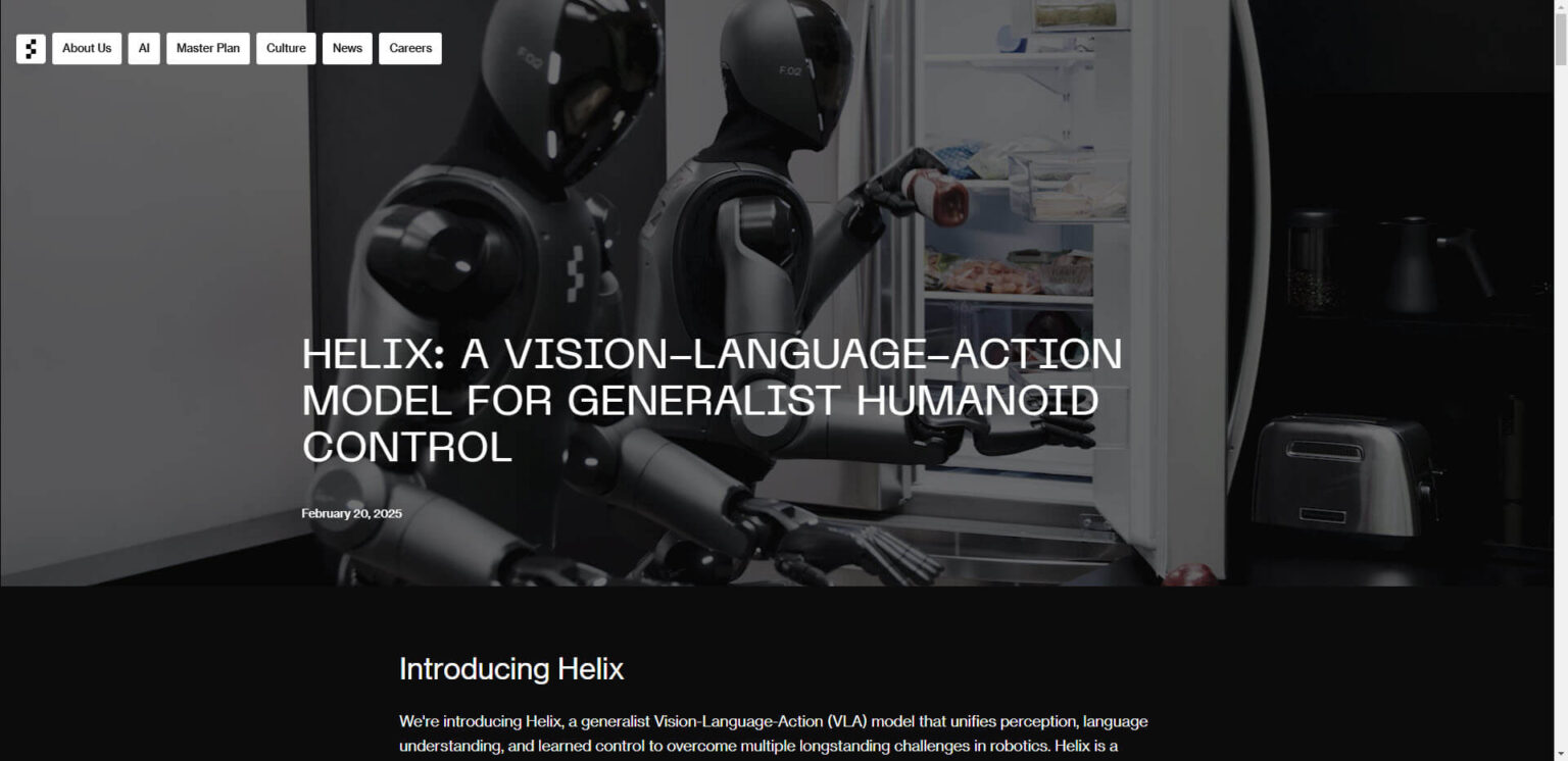 Helix: Die neue Vision-Language-Action Technologie zur Steuerung von humanoiden Robotern - ai ...
